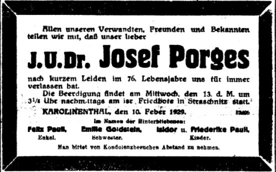 Philipp Porges 1856-1925