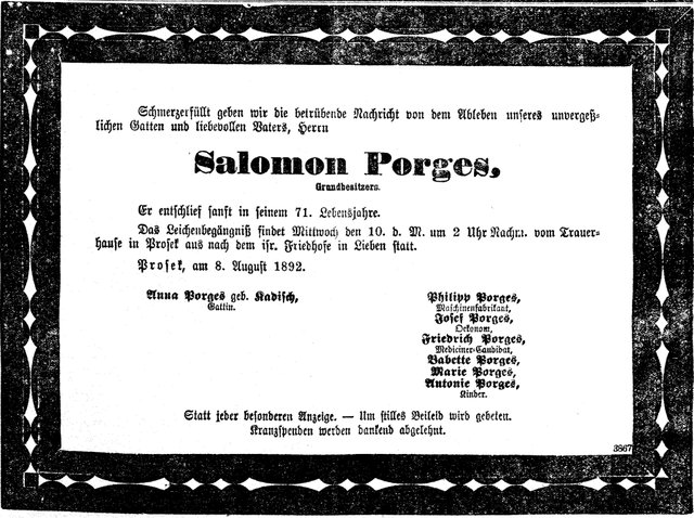 Philipp Porges 1856-1925